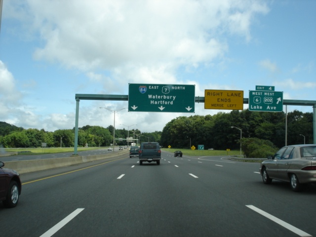 OKRoads -- Interstate 84 Connecticut - Eastbound - Danbury to Waterbury