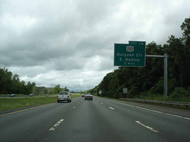 OKRoads -- Interstate 91 Massachusetts - Northbound