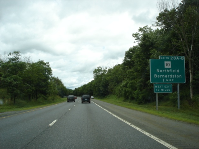 OKRoads -- Interstate 91 Massachusetts - Northbound
