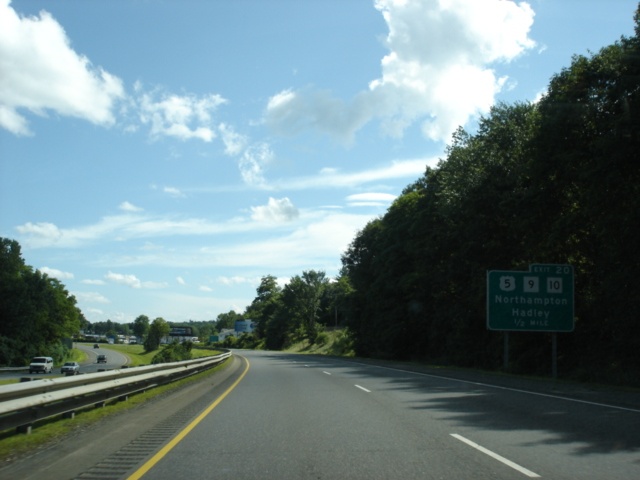 OKRoads -- Interstate 91 Massachusetts - Southbound